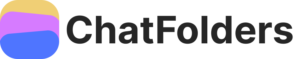 Chat Folders Chatgpt Folders Browser Extension
